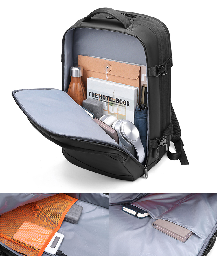 Plecak Poso na laptopa 17,3" z USB bagaż podręczny PS-660 - inBag.pl ...